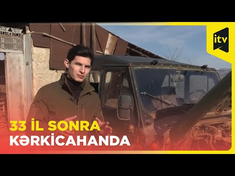 “İTV Xəbər”in çəkiliş qrupu Xankəndinin Kərkicahan qəsəbəsində