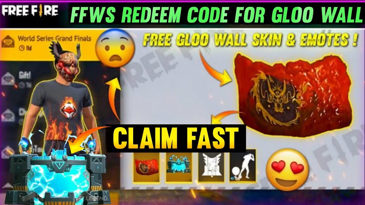 REDEEM CODE FOR GLOO WALL SKIN | FFWS REDEEM CODE | GET GLOO WALL SKINS ...