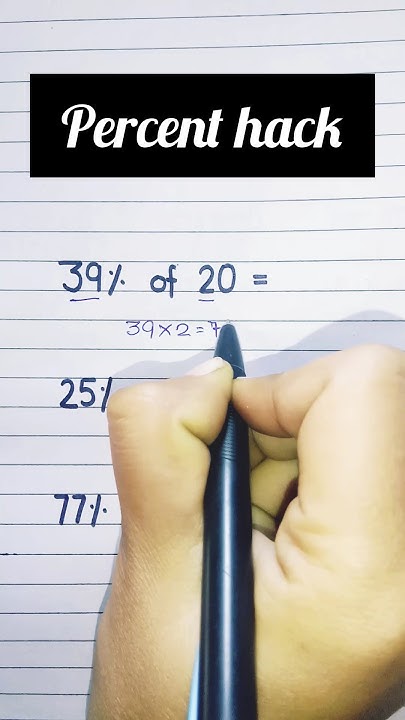 The mind-blowing percent hack || math tricks shorts || #percentage #shorts #ASlibrary - YouTube