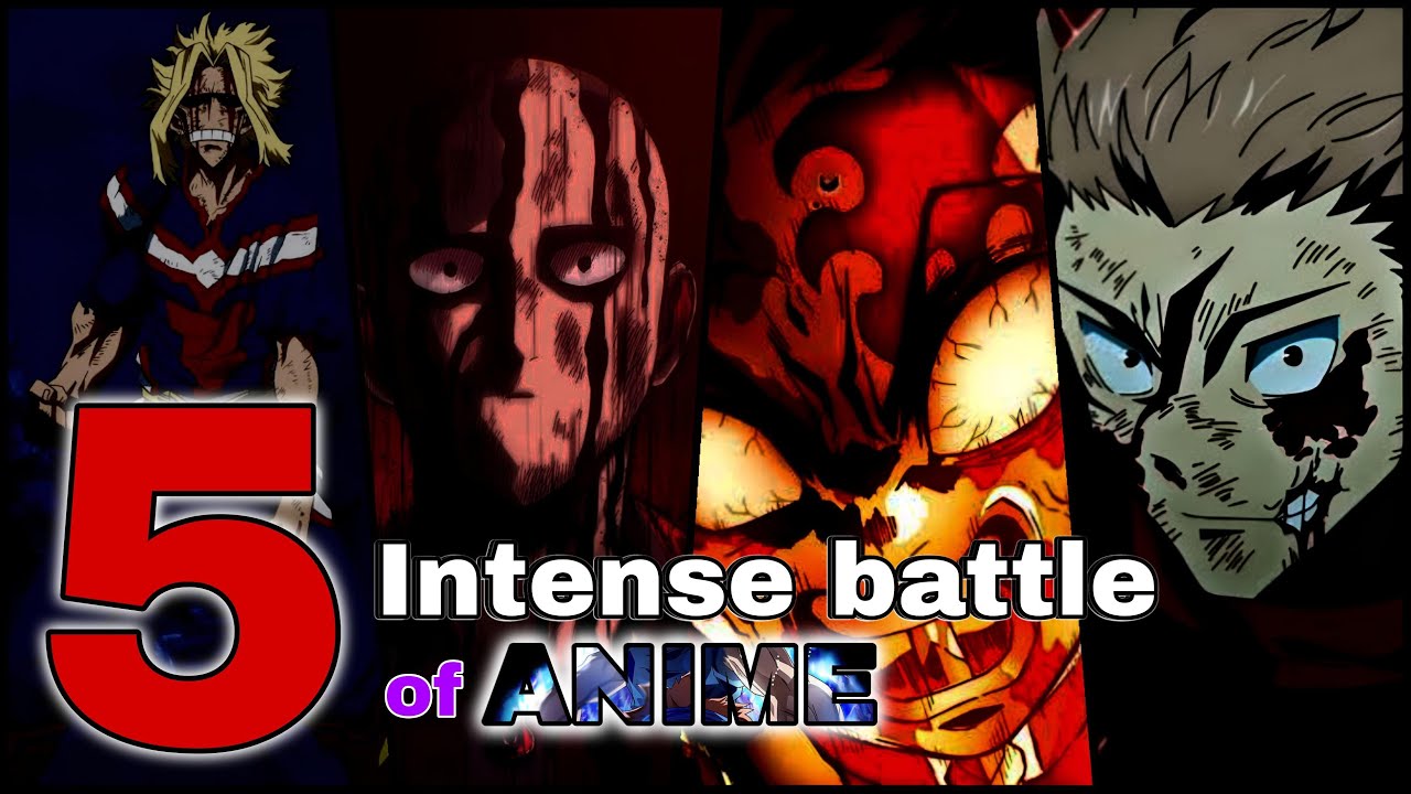 Top 5 most intense battle of anime||most violence battle of anime ...