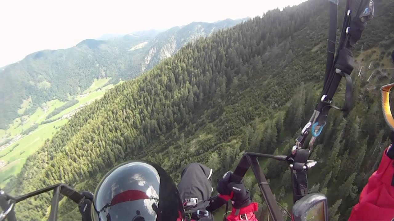Tandem Paragliding off Wallberg, above Tegernsee, Germany - YouTube