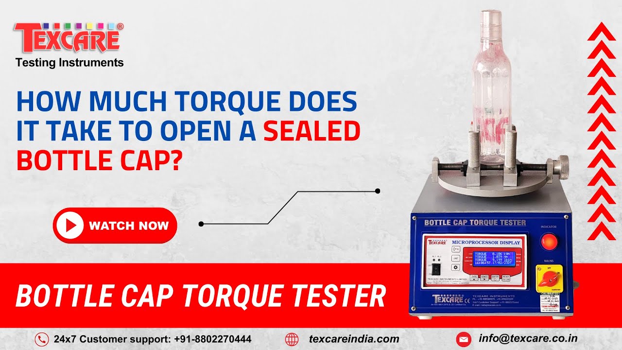 Texcare's Bottle Cap Torque Tester: The Ultimate Solution for Precise ...