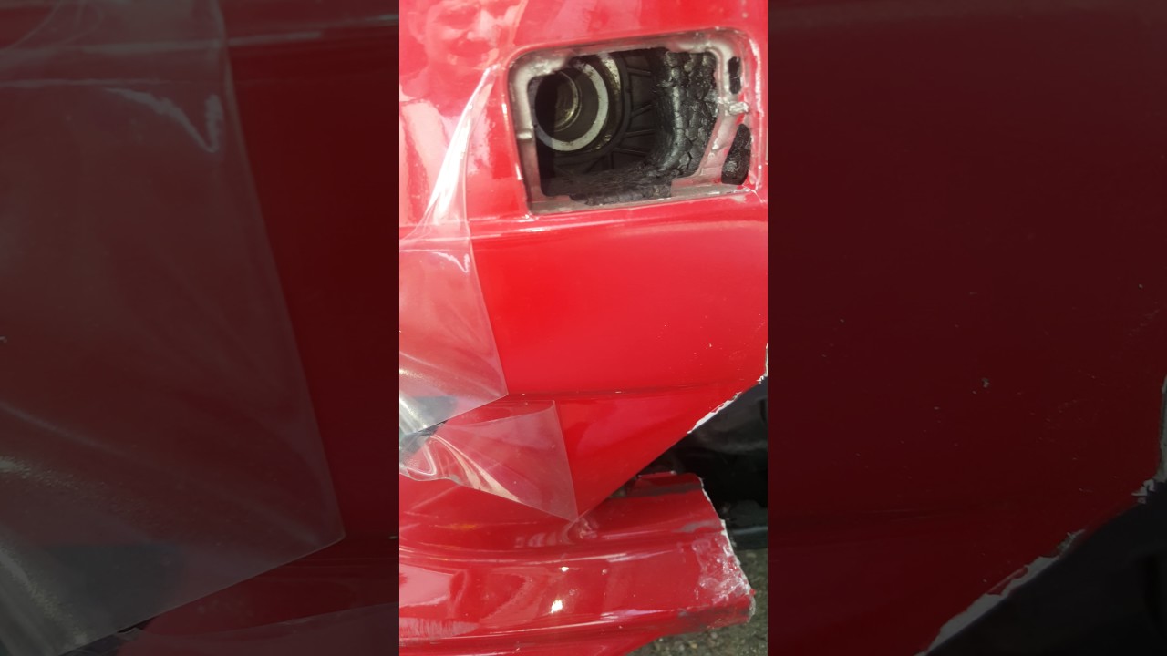 Paint protection film PPF test crash damage test - YouTube