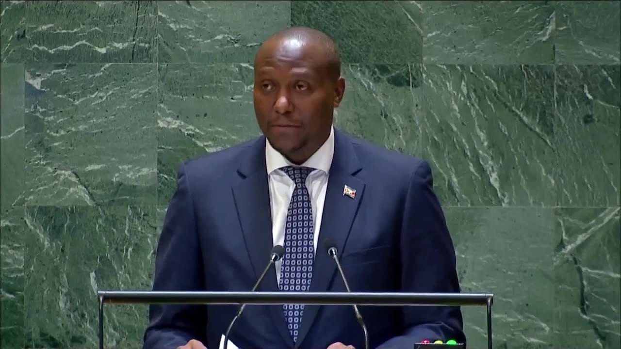 Eswatini Prime Minister Russell Mmiso Dlamini addresses the 79th UNGA ...