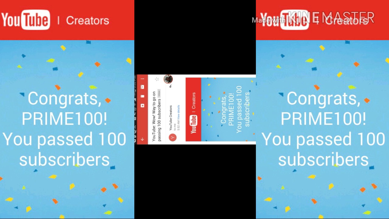 What you get when you reach 100 subs - YouTube
