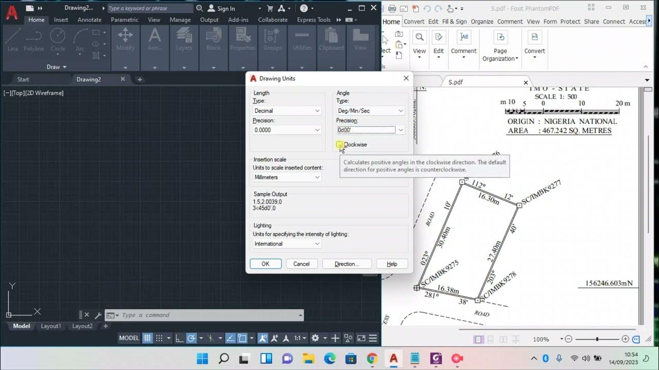 Easy Steps on How to plot a Survey Plan using Bearings and Distances only - YouTube