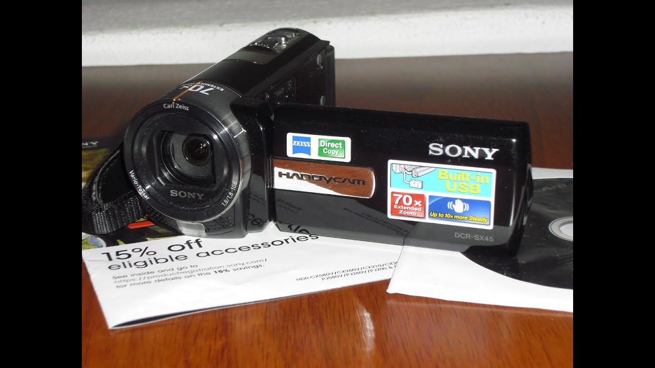 Sony dcr-sx45 тест камеры (тестовая запись) - YouTube
