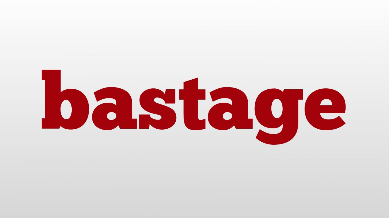 bastage meaning and pronunciation - YouTube