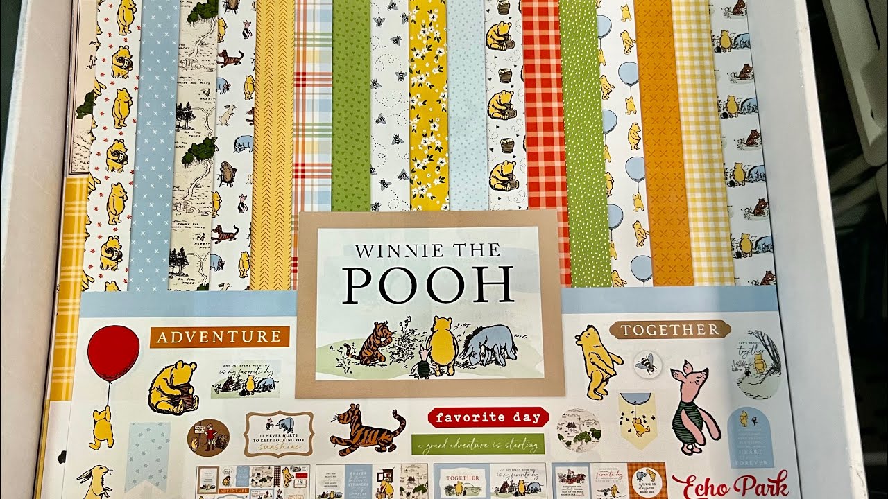 NEW Echo Park Winnie The Pooh Paper Collection Haul 🧡💛 - YouTube