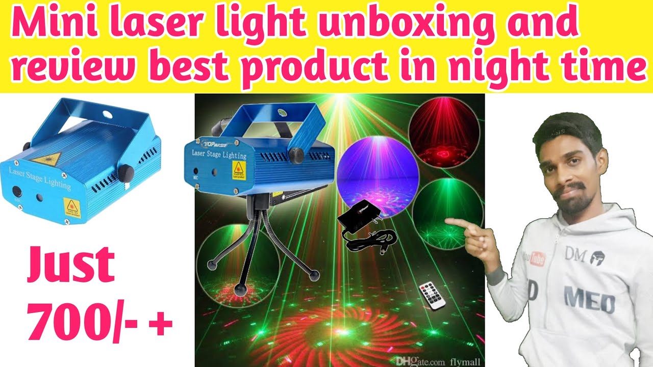Mini laser light projector unboxing and review🔥🔥👍 - YouTube
