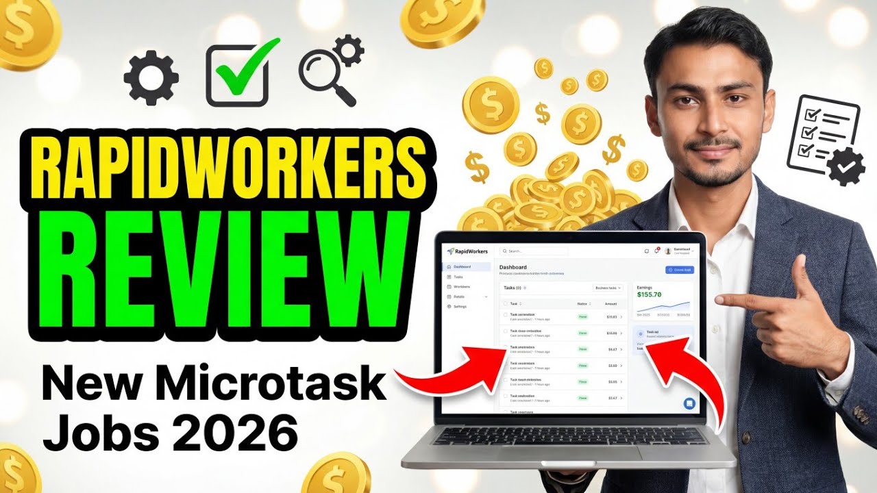 RapidWorkers Review – New Microtasks Jobs Website (2026) | Earn Money ...