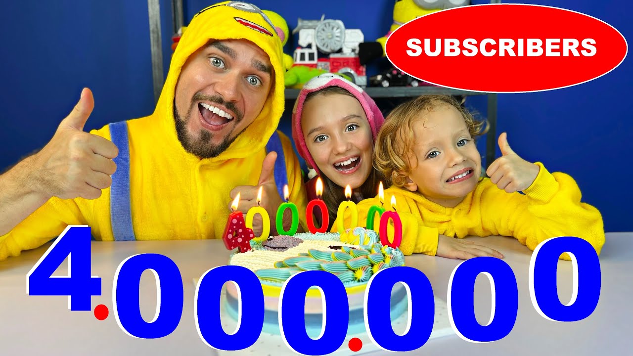 Nastya تحتفل بـ 4 ملايين مشترك على قناة Nastya Life - YouTube