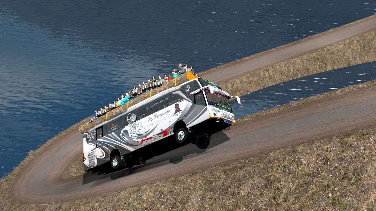 A head-spinning ride - buses run on dangerous tracks - Euro Truck ...
