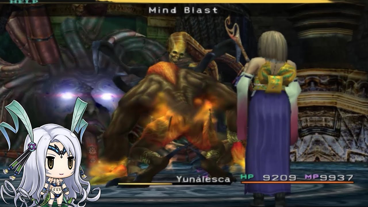 Yunalesca destroys protagonist Yuna in Final Fantasy X - YouTube