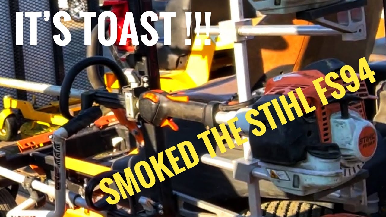 4 month old Stihl FS94 seized up solid!!! - YouTube