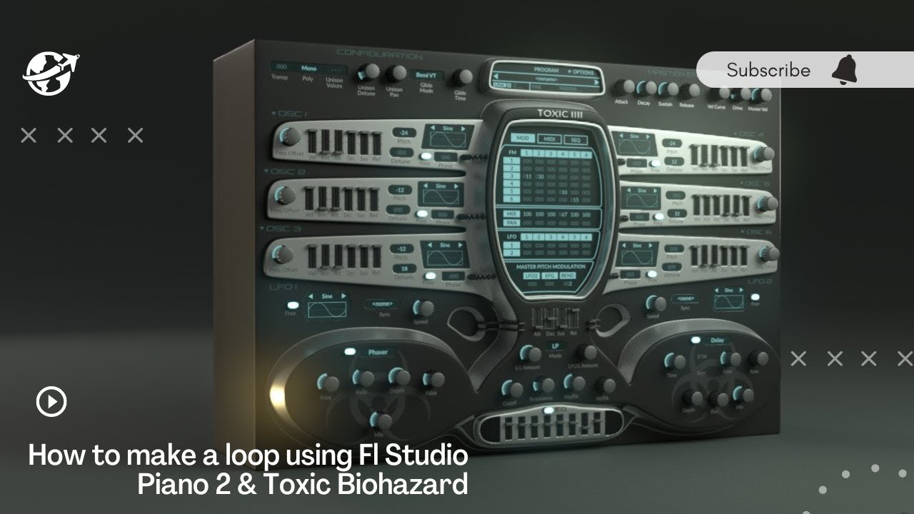 how to make a loop using fl studio piano 2 & toxic biohazard - YouTube