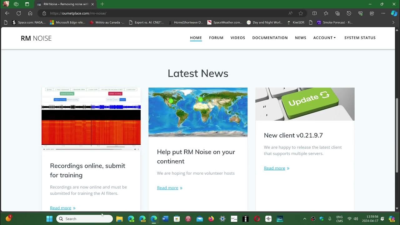 RM Noise AI filtering software that can be used with our radio listening hobby - YouTube