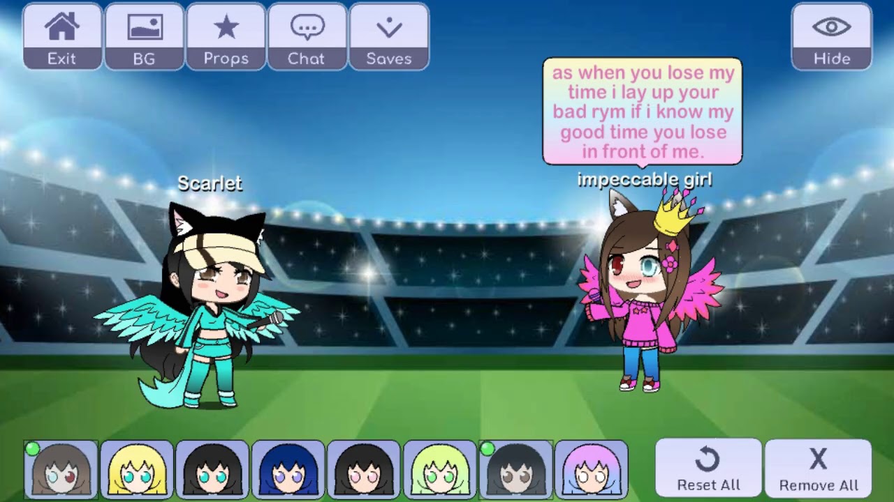 Gacha impeccable girl in the legendary rap battle - YouTube