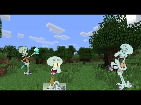 Squidward Plays Minecraft - YouTube