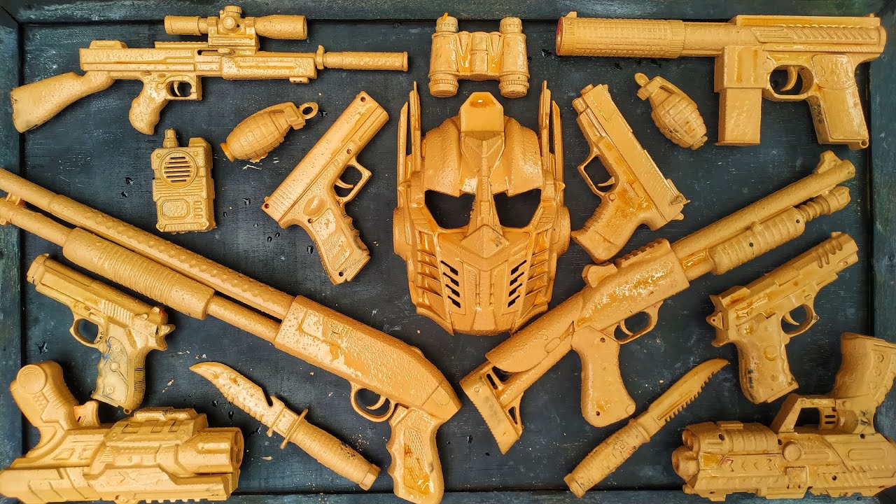 Cleans Shotgun, Ak 47, Glock Pistol, Sniper Rifle, Bubblegun, Pistol ...