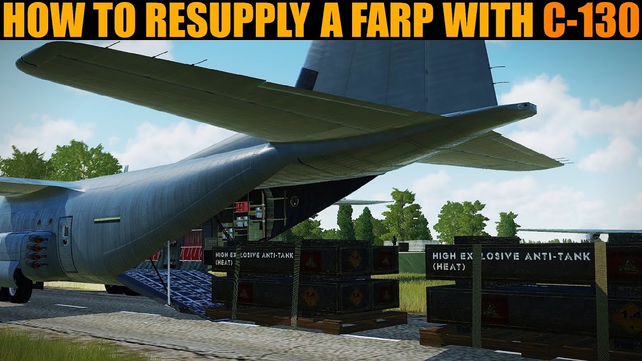 C-130 Hercules Mod: How To Resupply A FARP Guide | DCS WORLD - YouTube
