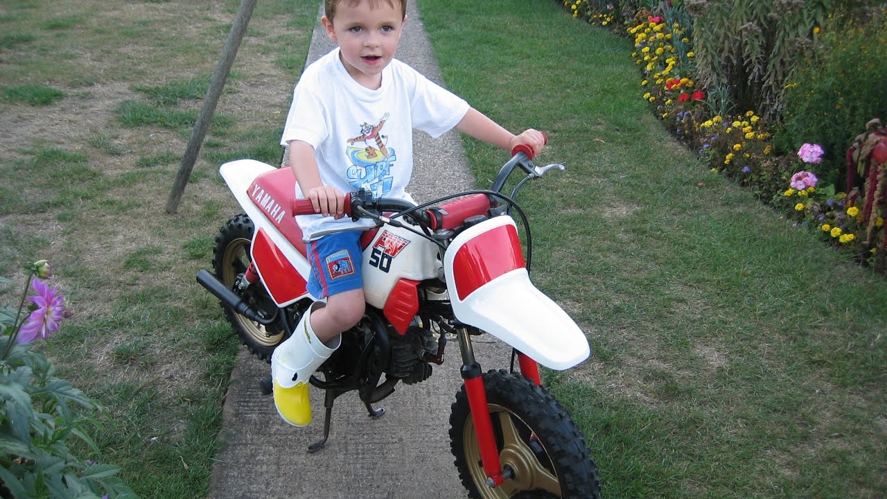 Yamaha PW50 running for the first time in many years… - YouTube