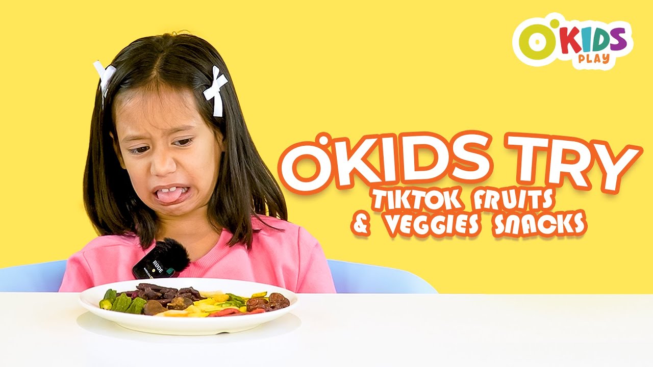 OKids Try Tiktok Fruits and Vegetable Snacks | Okids Play - YouTube
