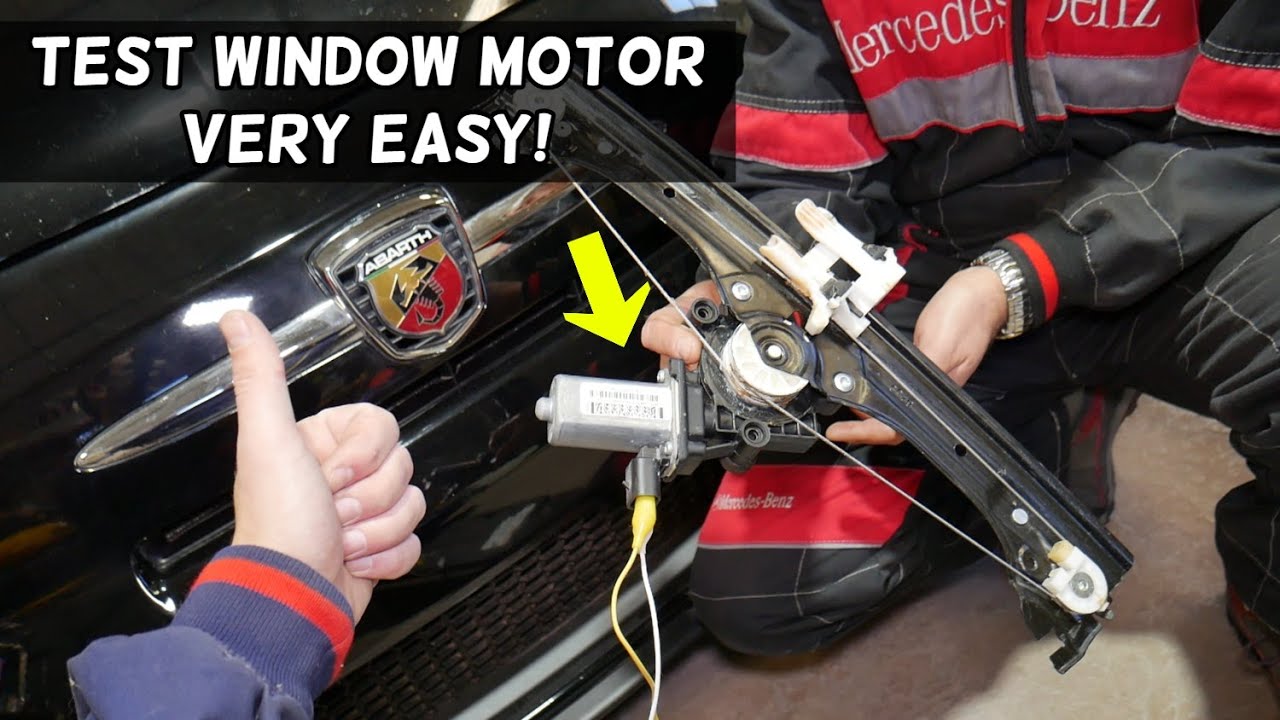 HOW TO TEST WINDOW MOTOR ON FIAT, ALFA ROMEO, LANCIA. WINDOW NOT ...