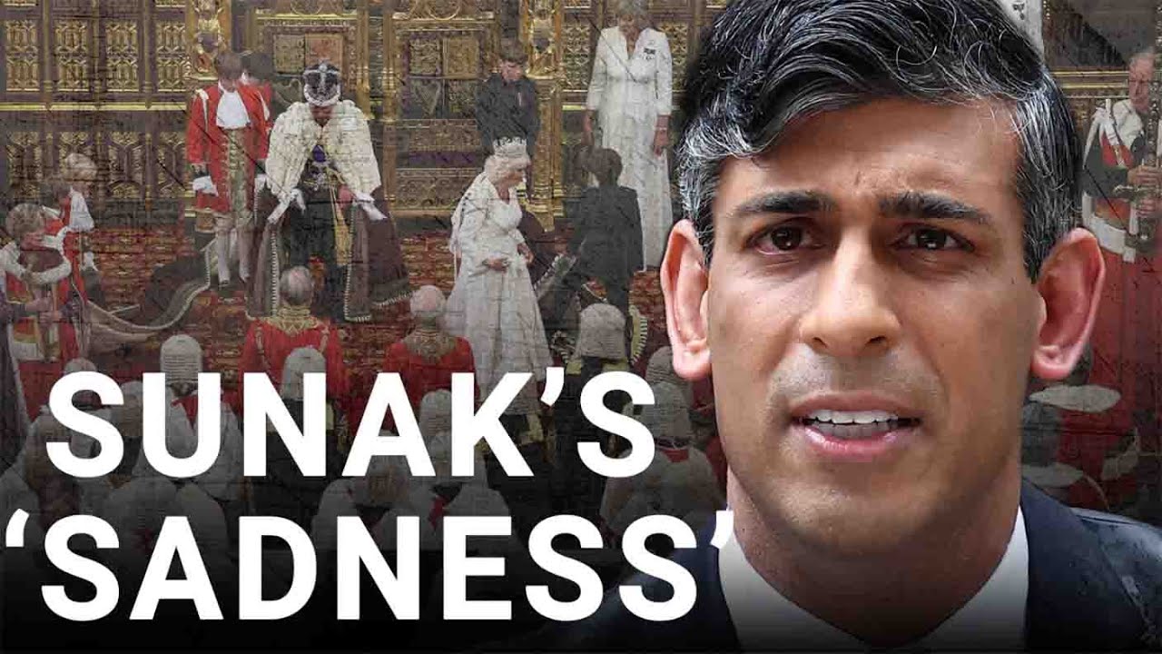 Rishi Sunak appears 'sad' at King's Speech after tragic election defeat ...