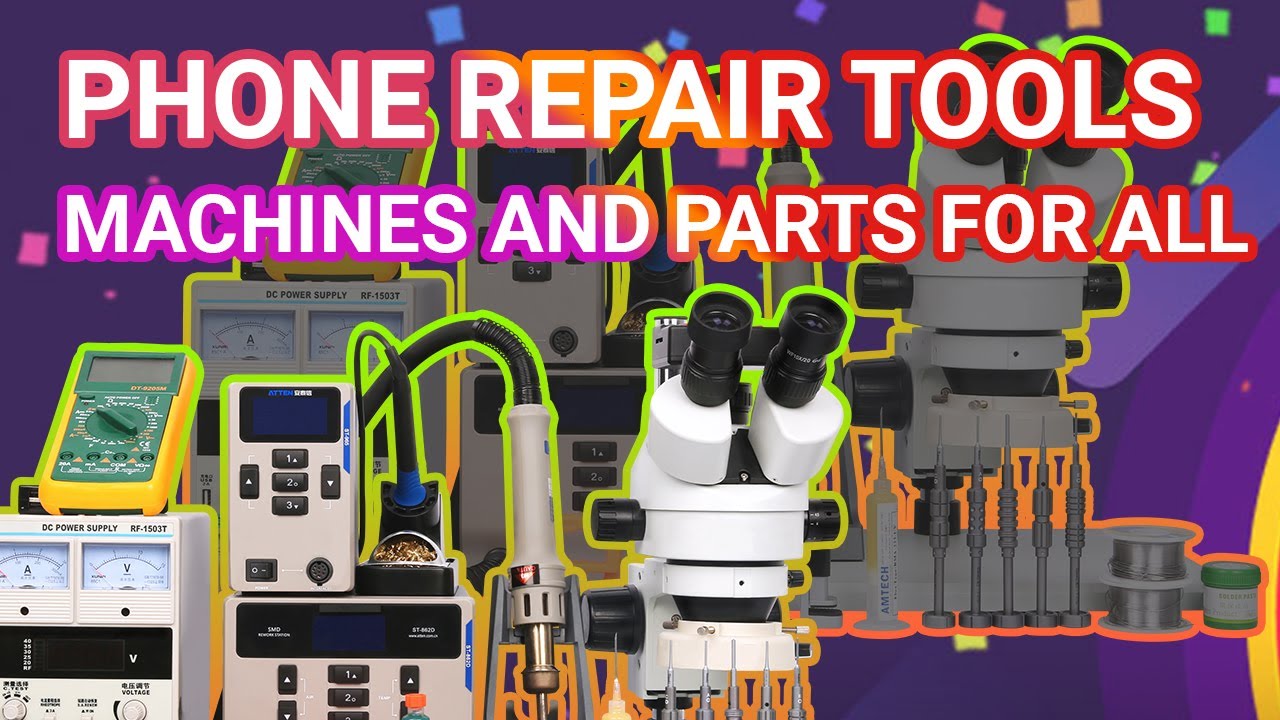 Shop Online, Mobile Phone Repair Tools, Parts and Machines - YouTube
