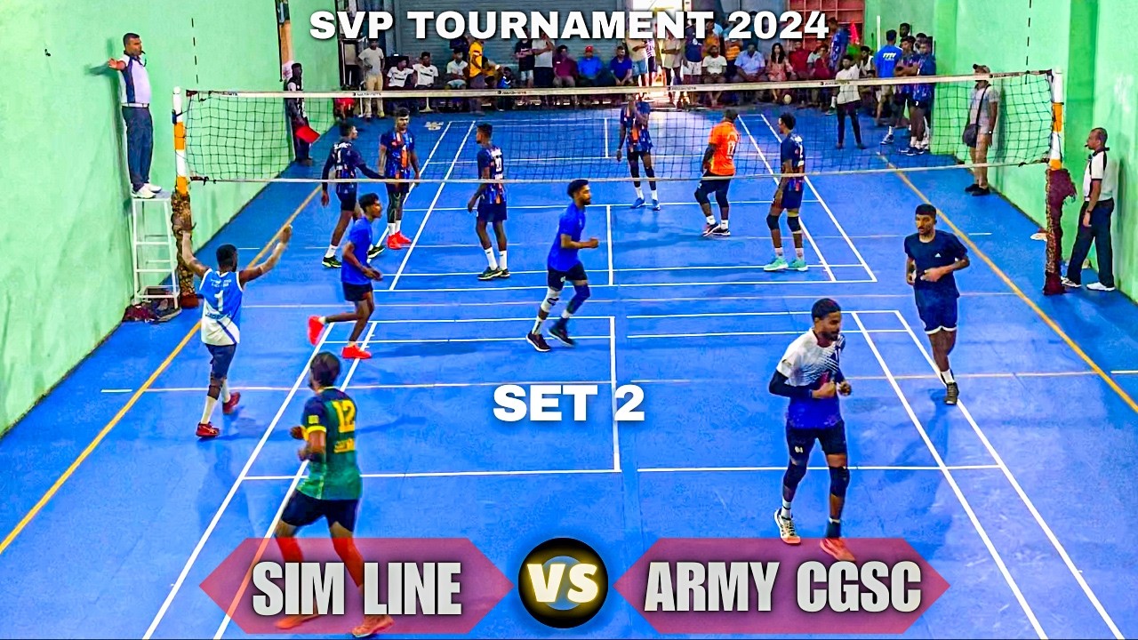 Sim Line Vs Army CGSC First Round Match Set 2 SVP Volleyball Tournament ...