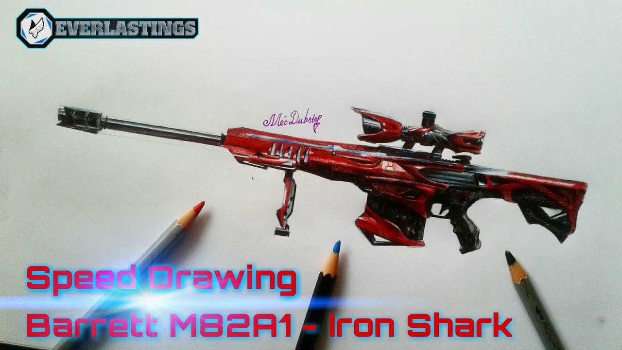 Crossfire VN : [Speed Drawing] Barrett M82A1 - Iron Shark by Mèo ...
