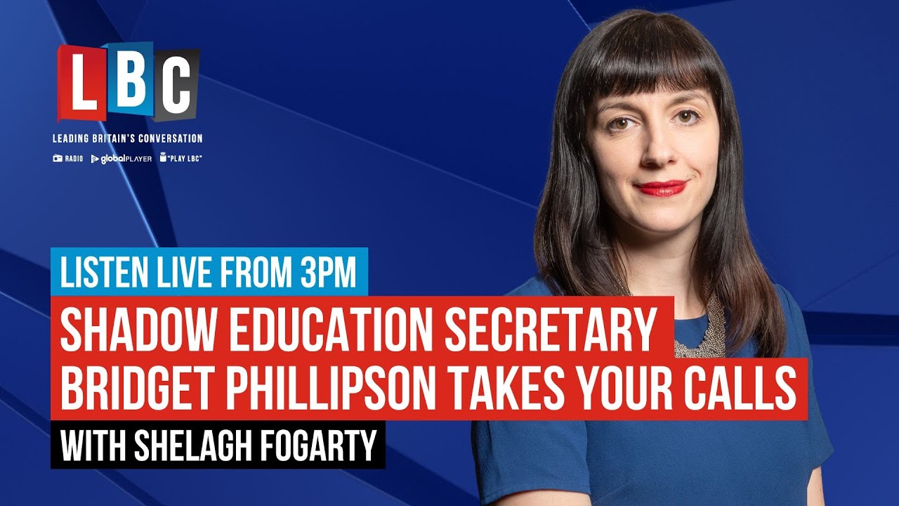 Shadow Education Secretary Bridget Phillipson took your calls | Watch Again - YouTube