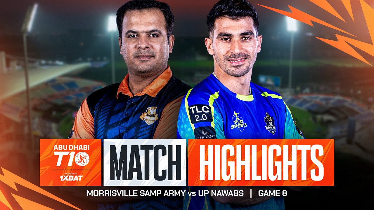 2024 Abu Dhabi T10 I Match 8 Highlights: Morrisville Samp Army vs UP ...