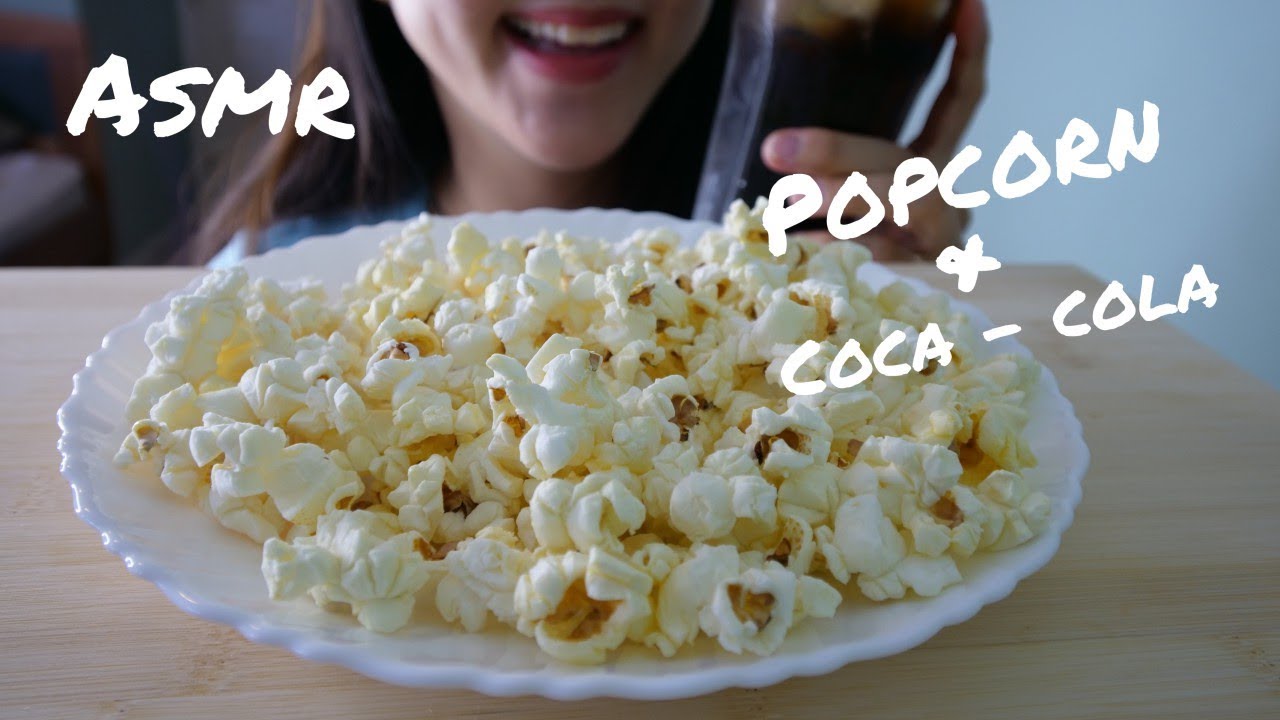ASMR Popcorn & Coca-Cola | 팝콘 & 코카콜라 먹방 | Eating Sounds (No Talking ...