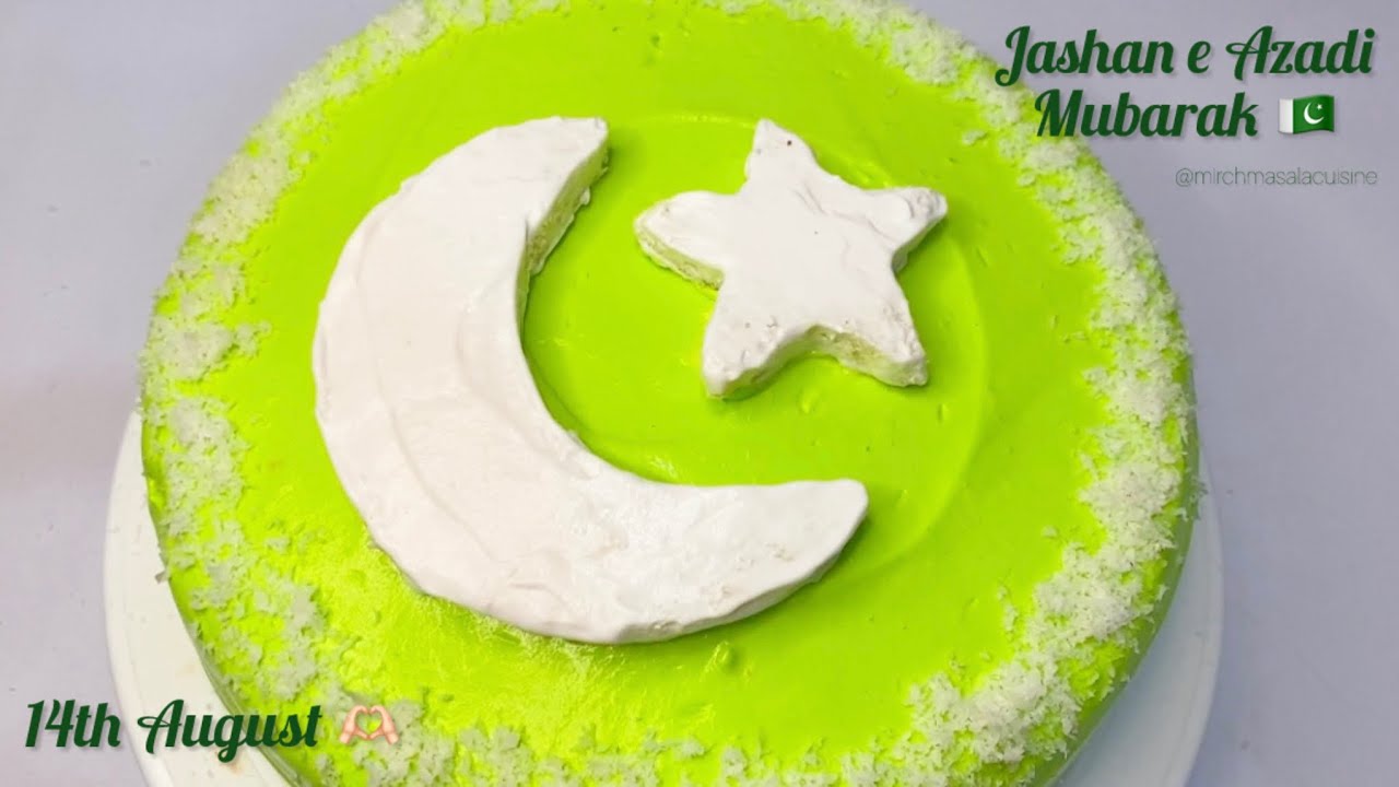 Pakistan Independence Day Cake Recipe | 14th August Cake | Pakistan ...