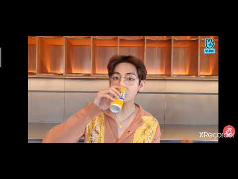 BTS 🌸 taehyung🌸 live on 🌸v live 🌸 app