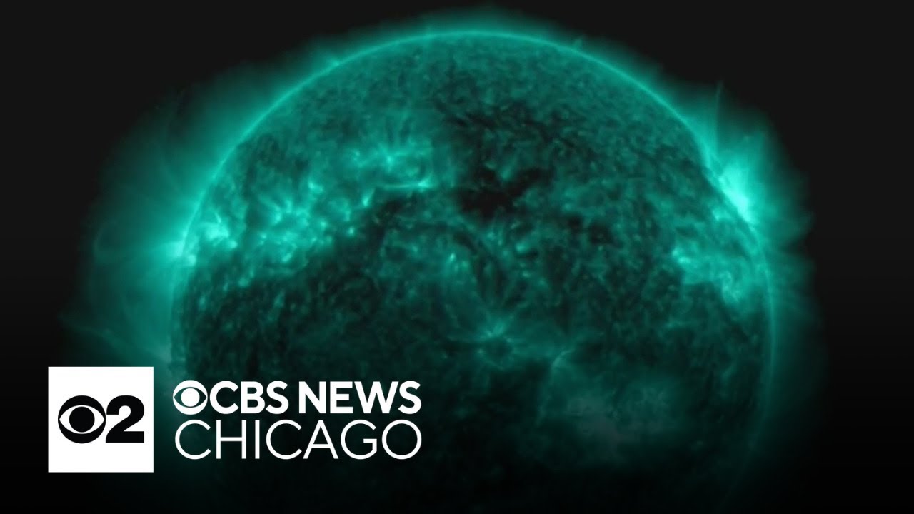 Chicago area scientists track a rare massive solar storm - YouTube