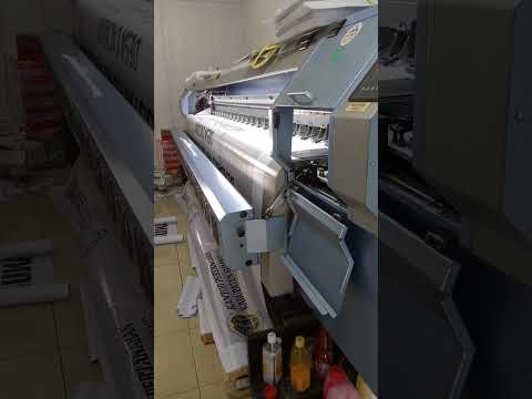Cara Kerja Mesin Spanduk atau Banner Besar - YouTube