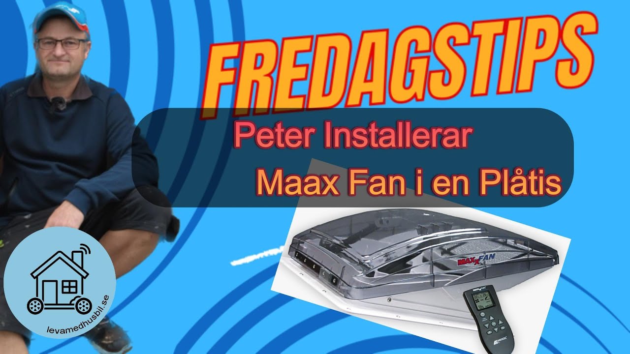 Peter monterar en Maax fan i en plåtis - YouTube