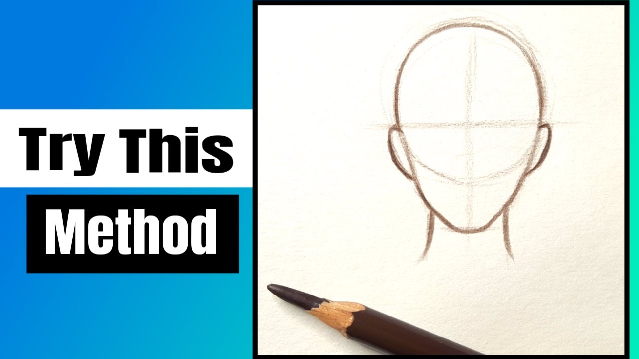 Try this METHOD | Drawing Head Face Contour Outline Tutorial | How to ...