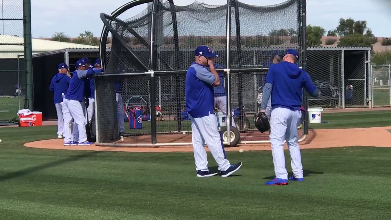 Jason Heyward at batting practice - Chicago Cubs 2019 Spring Training ...