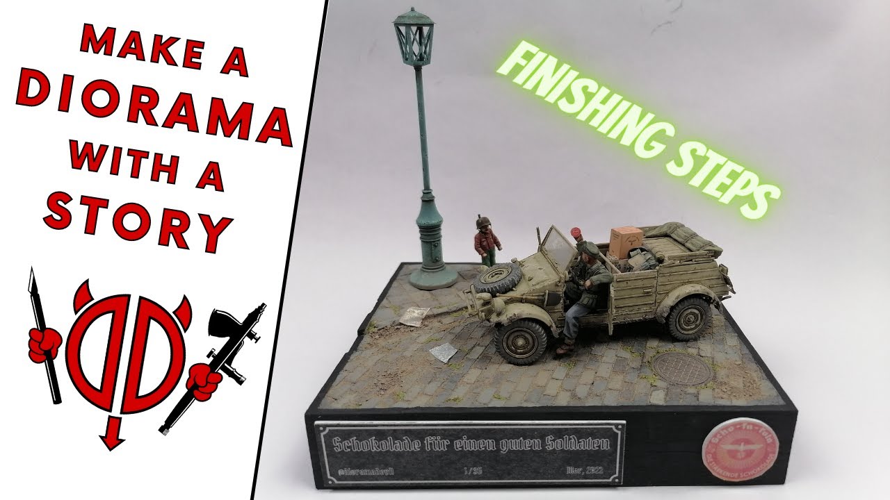 How to make a DIORAMA with a STORY (FINISHING TOUCHES, 1/35) - YouTube