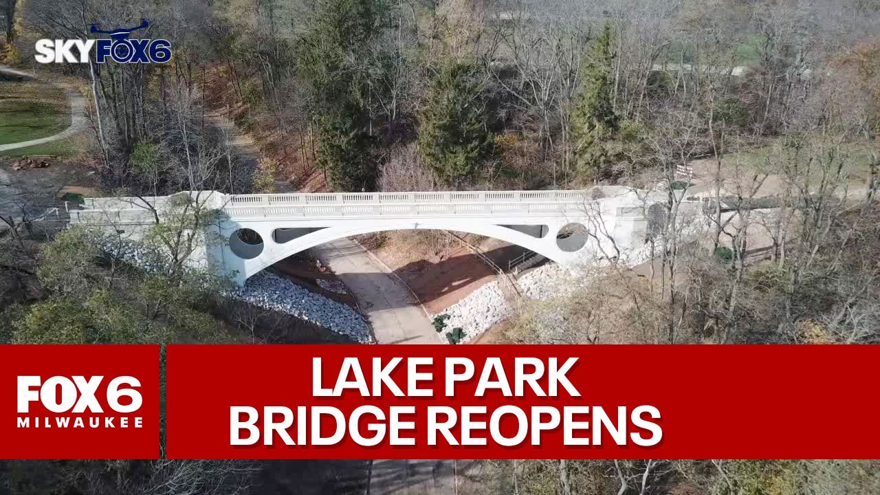 SKYFOX view of the newly-reopened Ravine Road bridge in Milwaukee's ...