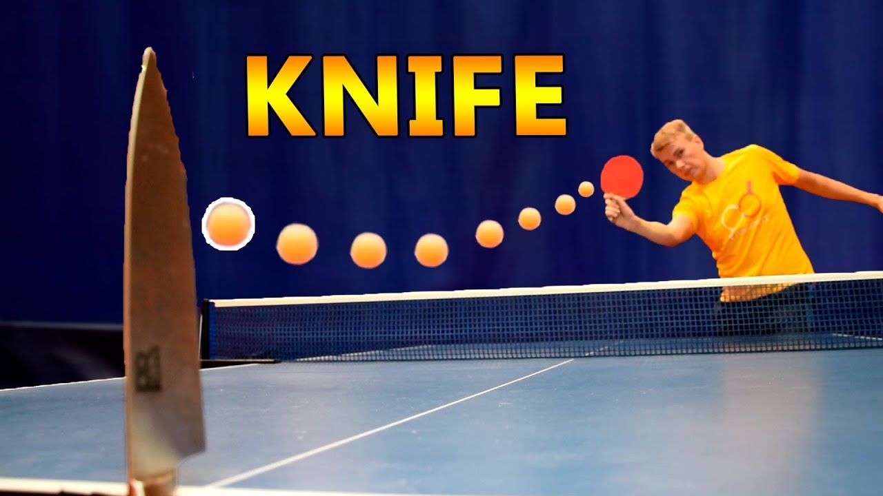 Split a Ball by Hitting it at a Knife - YouTube