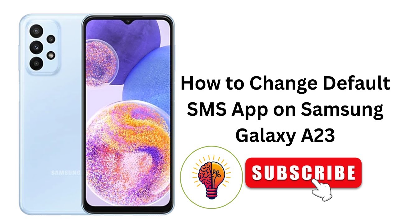 How to Change Default SMS App on Samsung Galaxy A23 - Full Guide! - YouTube