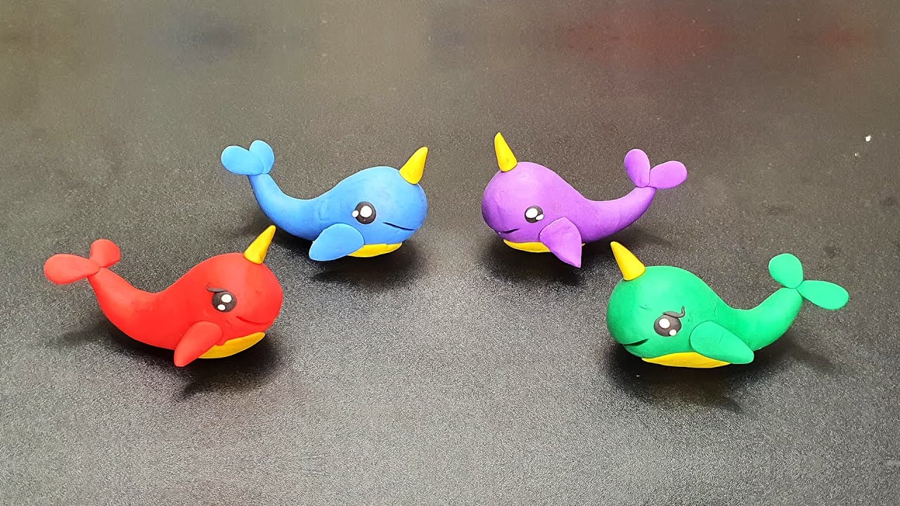 Clay Art How To Make Whale Clay Modelling for Kids Whale Clay Toys ...