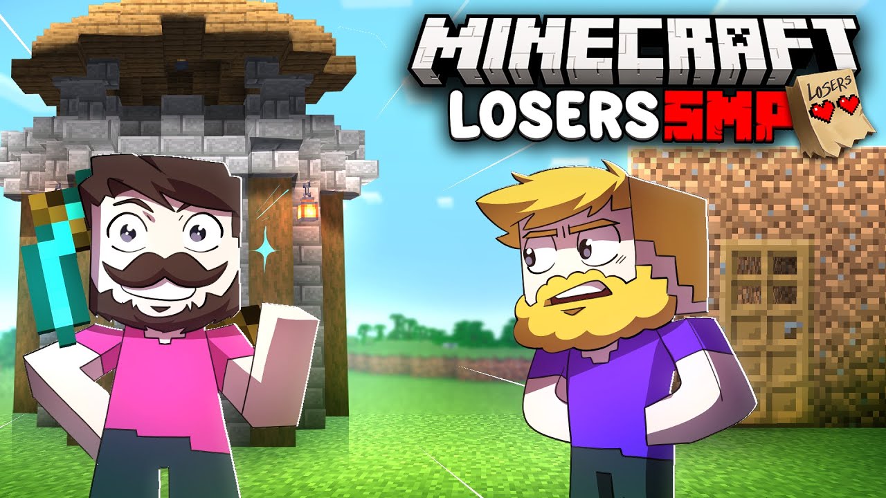 Who Can Build The Best Starter Base In Our Minecraft SMP - YouTube