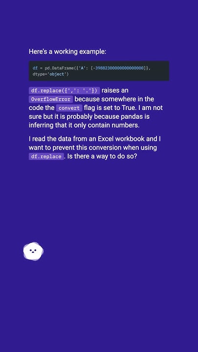 Is It Possible To Force Pandas Not To Convert Data Type When Using Dataframereplace Shorts