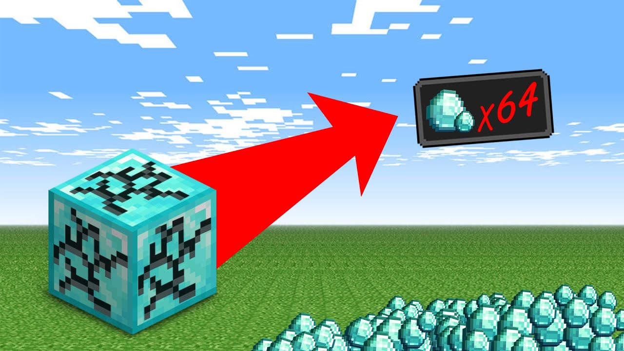 Minecraft but Every Block Give Stag Of Blocks - YouTube